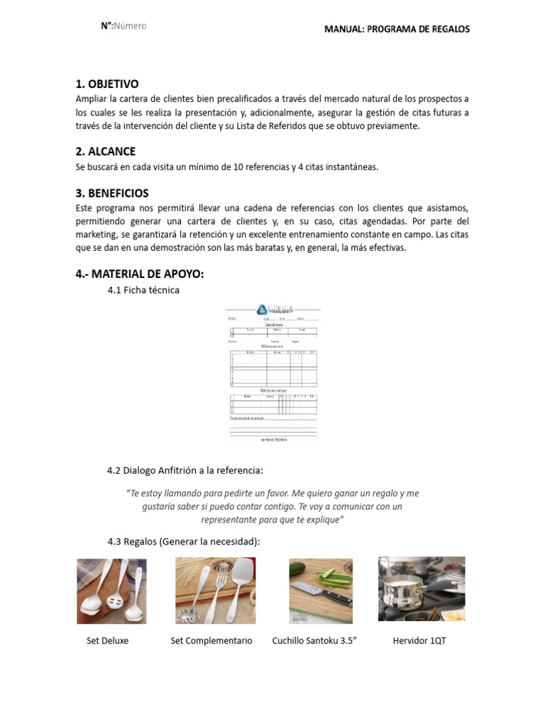 Manual Programa de Regalos-1 | PDF | Alimentos | gordo