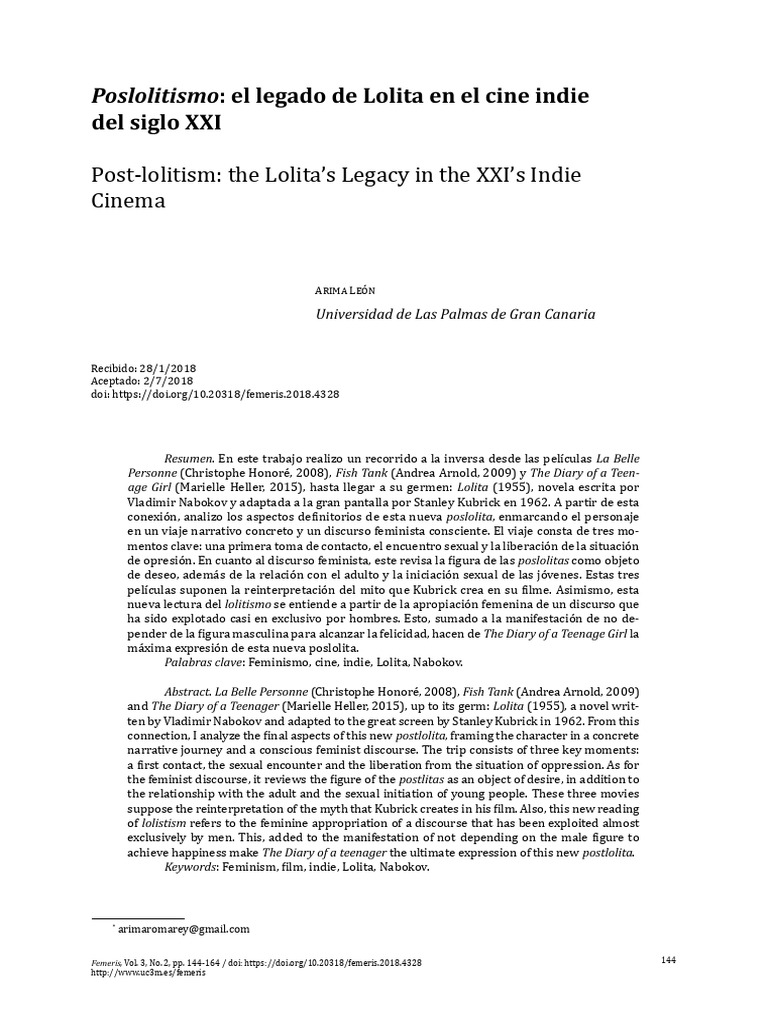 4328-Texto Del Artículo-5905-1-10-20180731 | PDF | Lolita