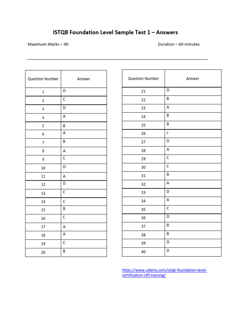 Sample Exam 1 Answers | PDF