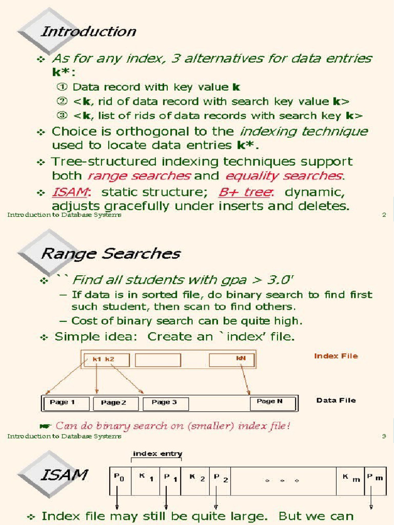 Berkeley DBMS TreeStructuredIndexes | PDF | Teaching Methods & Materials