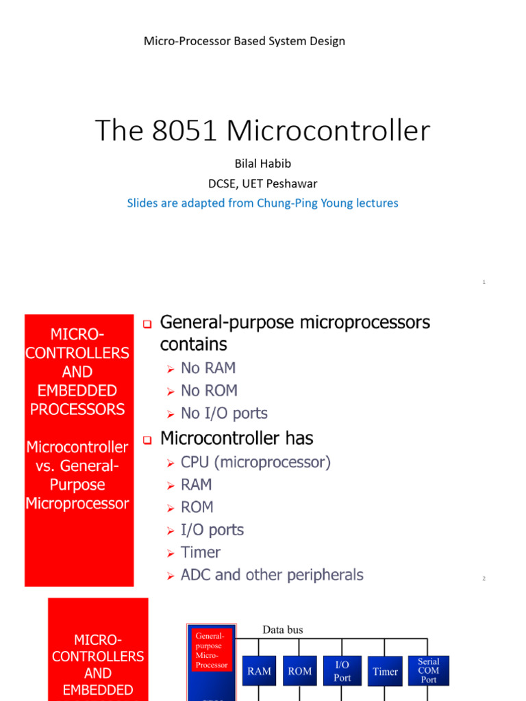8051 Microcontroller Guide | PDF | Computers