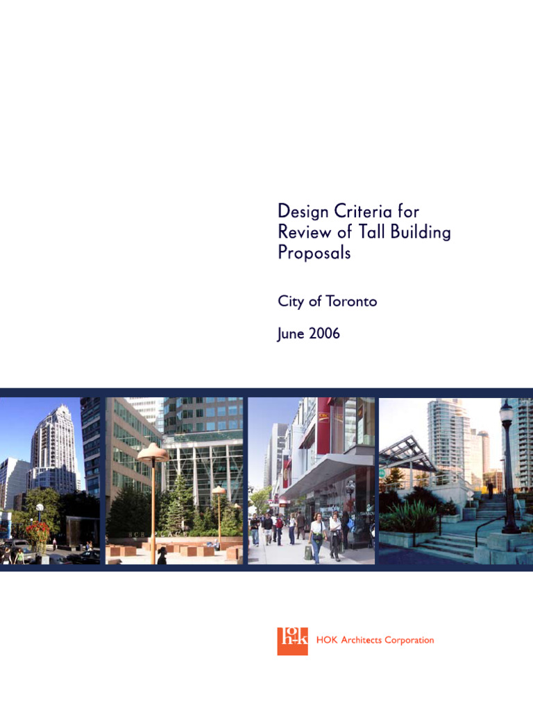 Design Criteria For Review of Tall Building Proposals | PDF | Street ...