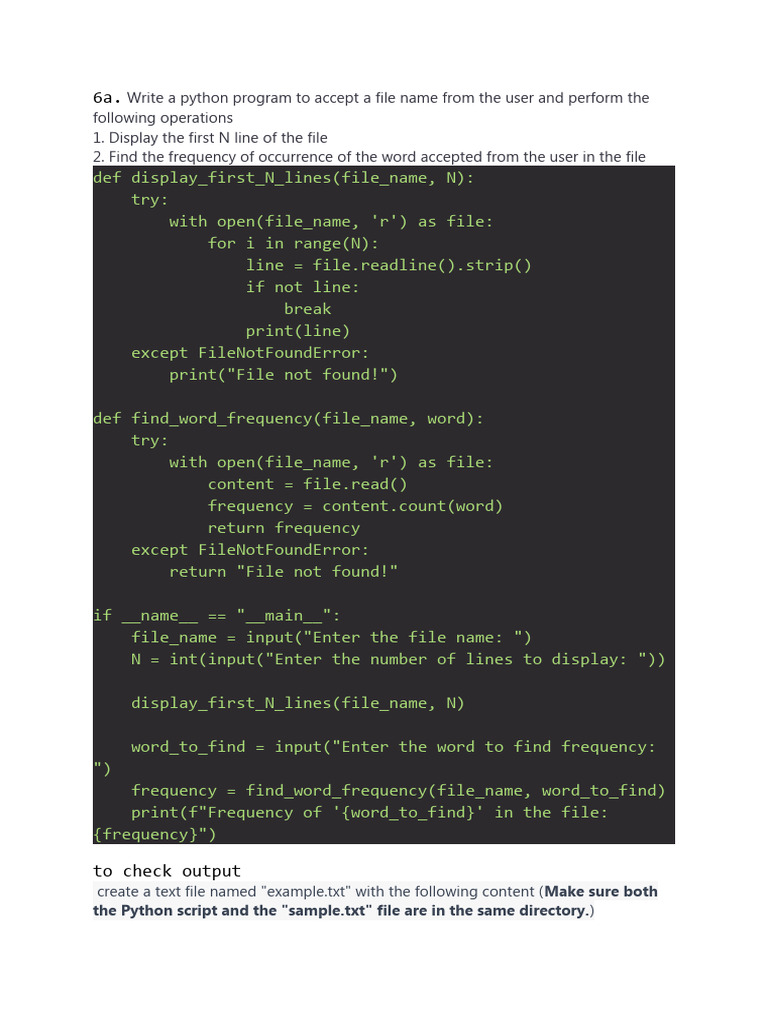 6 To 10 | PDF | Filename | Computer File