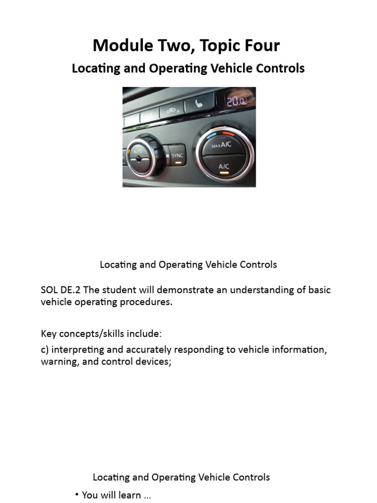 Module 2 Lesson 2 | PDF | Manual Transmission | Automatic Transmission