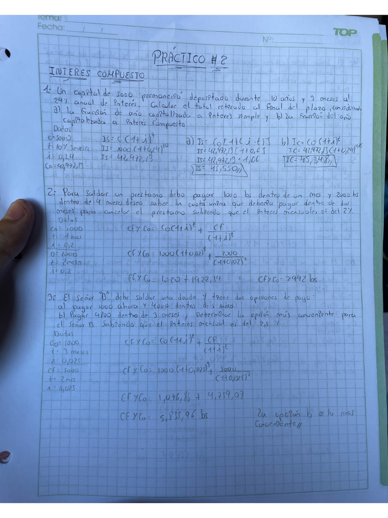 Practico 2, Interes Compuesto Tadeo | PDF