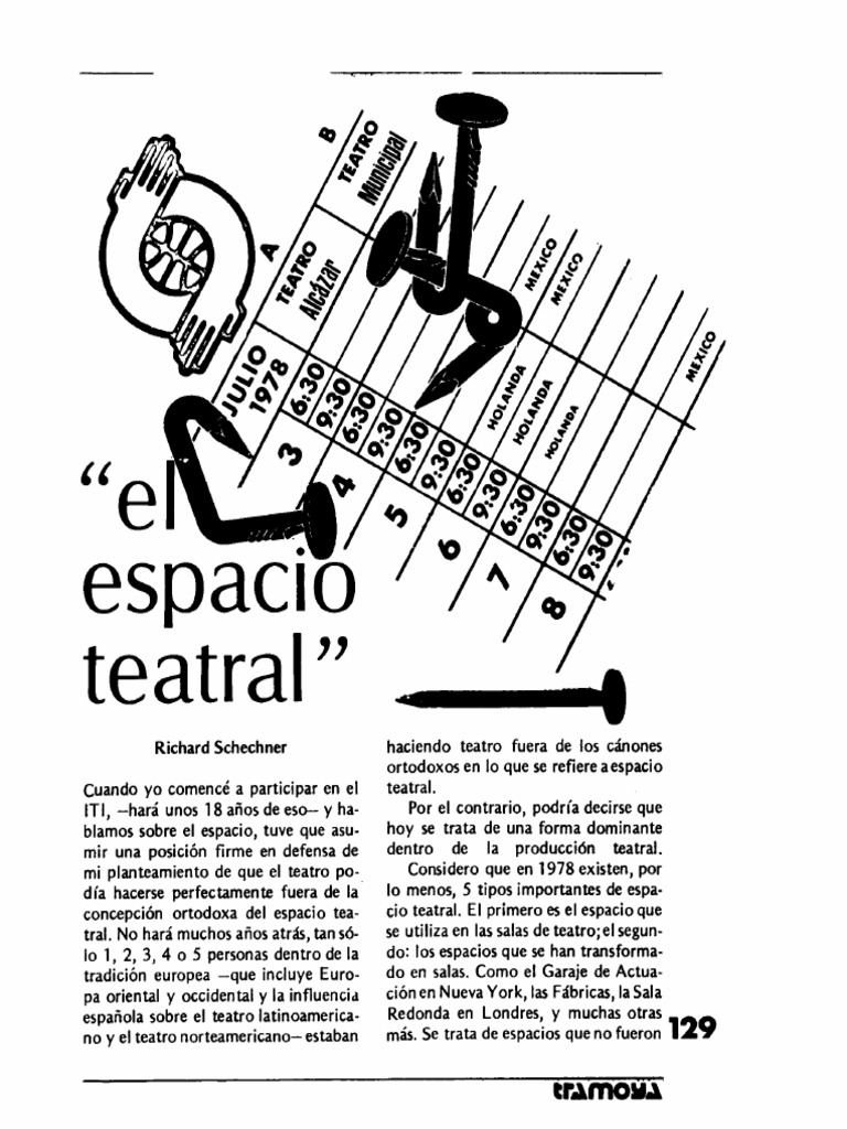 El Espacio Teatral Schechner | PDF