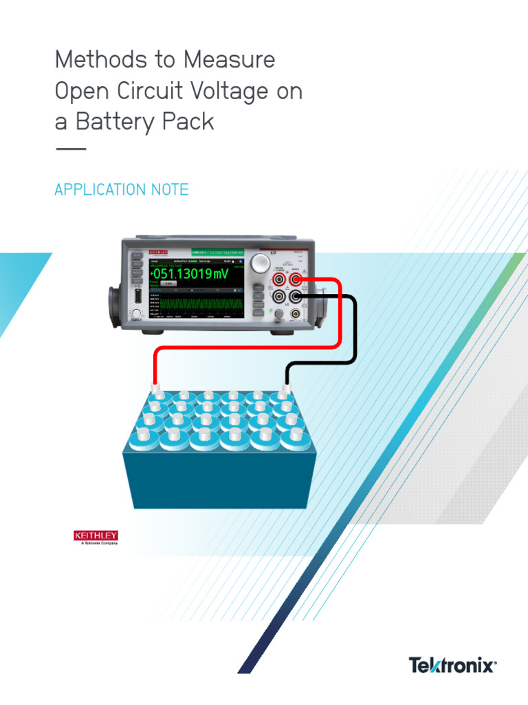 1KW-73941-0 Methods To Measure Open Circuit Voltage On A Battery Pack 081022 | Download Free PDF ...