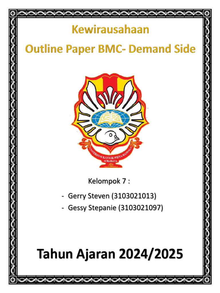 Pertemuan - 4. Revisi Ke 3 - Outline Paper BMC - Demand Side | PDF