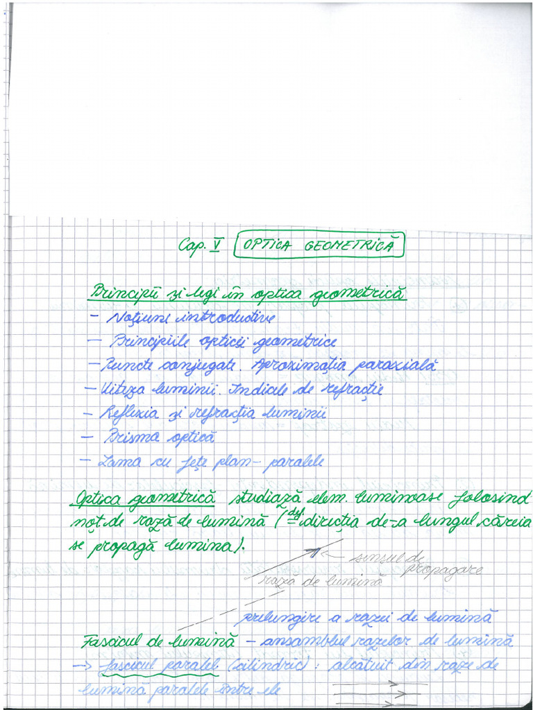 Caiet OpticaGeometrica | PDF