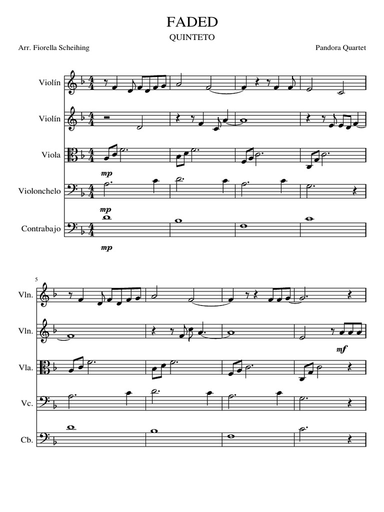 Faded 5 | PDF | String Instruments