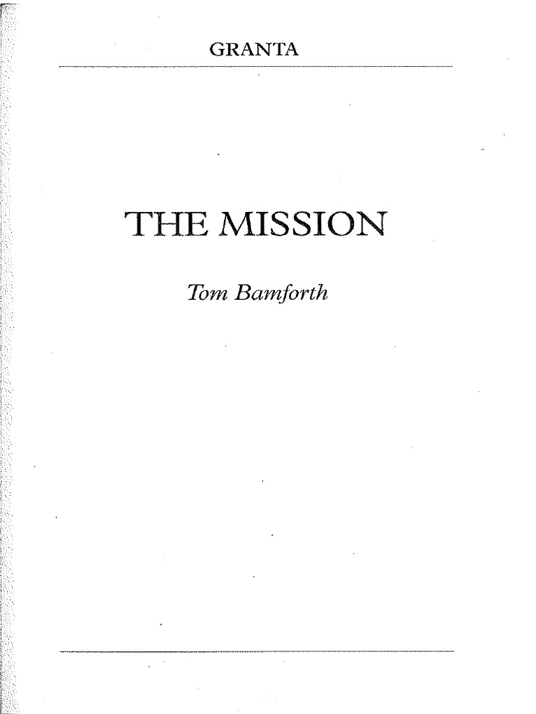 The Mission - Australia | PDF