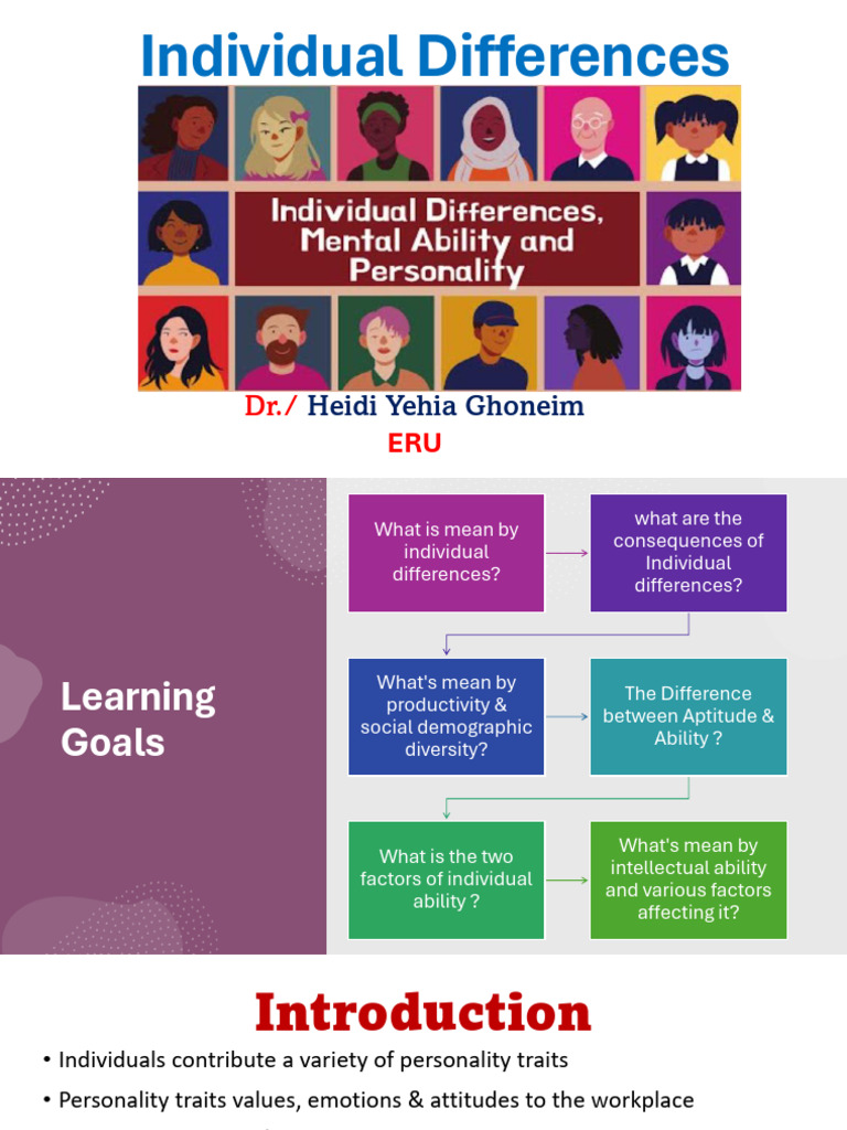 Individual Differences Social Demographic Diversity | PDF | Parenting ...