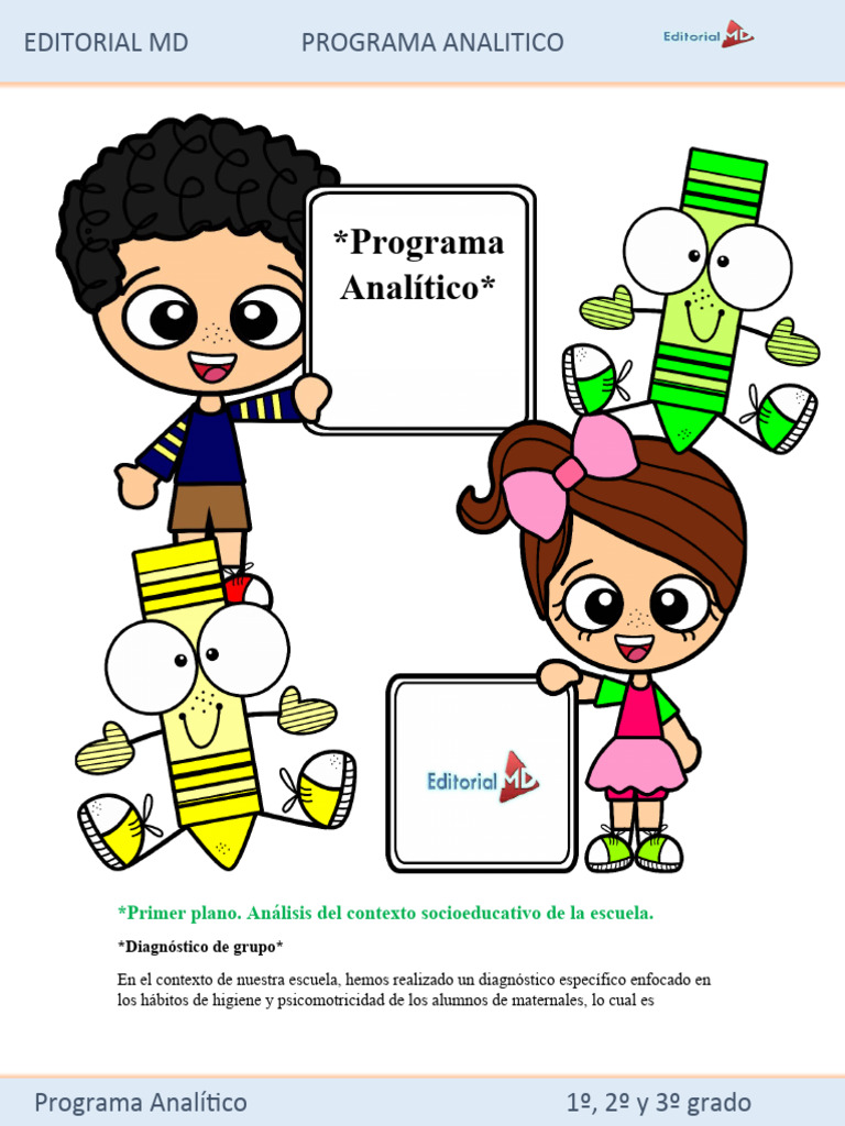 Editorial MD - Programa Analitico Preescolar. La Primavera | Descargar gratis PDF | Aprendizaje ...