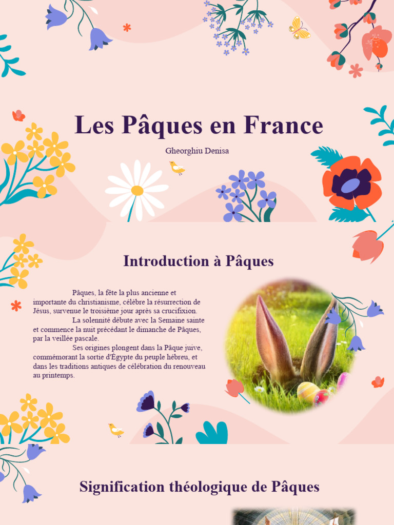 Signification et traditions de Pâques en France | PDF | Pâques