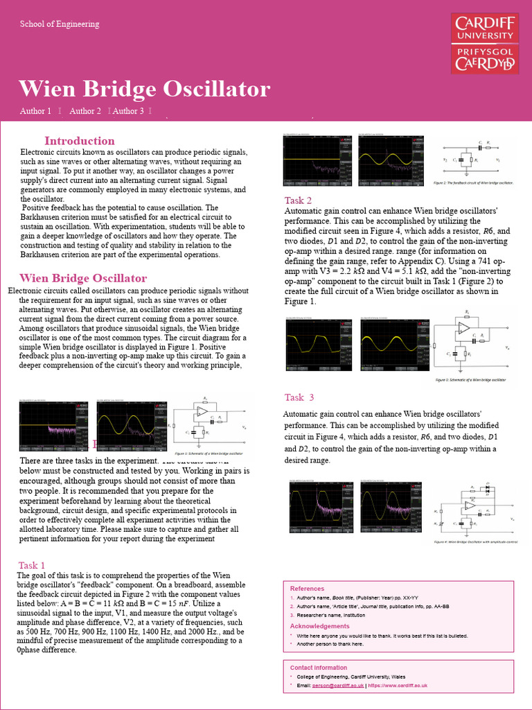 Assignment Oscillator | PDF | Electronic Oscillator | Operational Amplifier