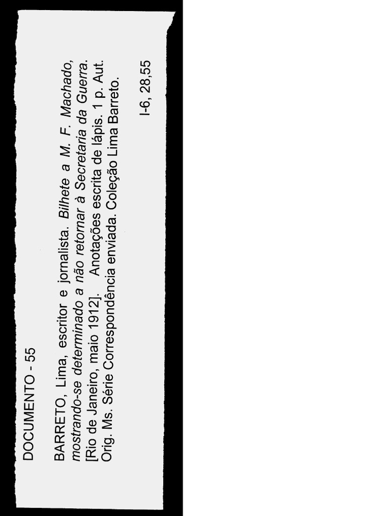 Bilhete para M.f.machado | PDF