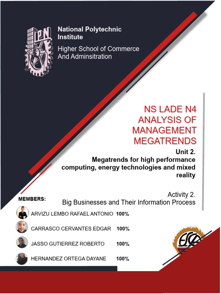 ANMM U2 A6 Big Businesses and Their Information Proces | PDF | Big Data | Supercomputer