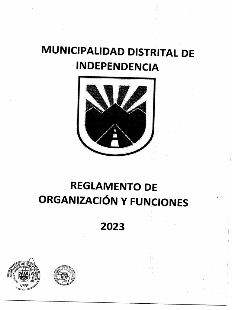 Reglamento de Organizaciones y Funciones (Rof) 2023 | PDF