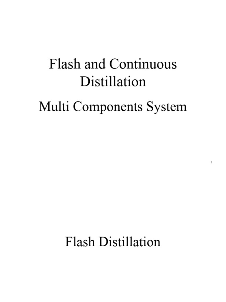 Lect 5 Multicomponemts Distillation 1 | PDF | Distillation | Continuum Mechanics