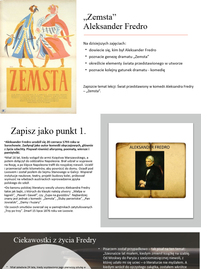 Zemsta A. Fredro | PDF