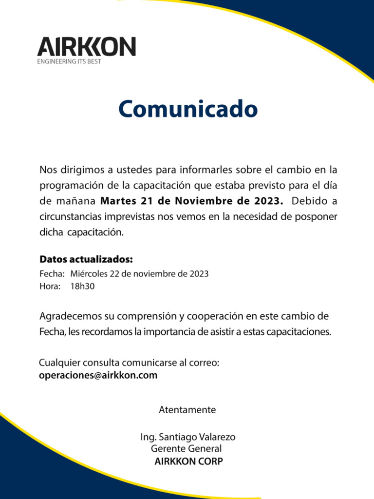 Comunicado | PDF