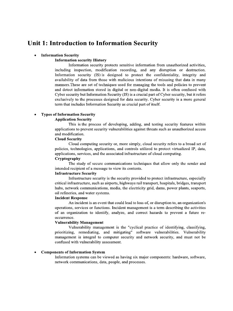 Introduction To Information Security | PDF