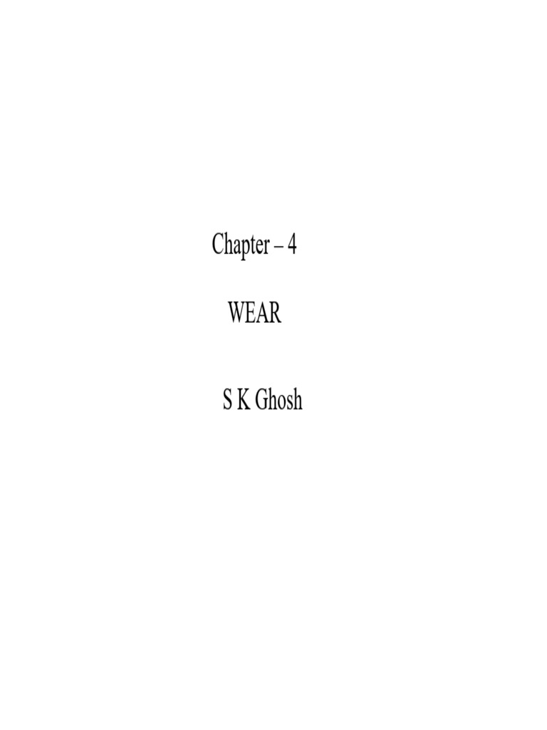 Wear | PDF | Wear | Fatigue (Material)