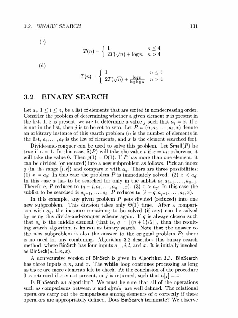 Divide-N-Conquer - Binary Search | PDF | Mathematical Logic | Computer Science
