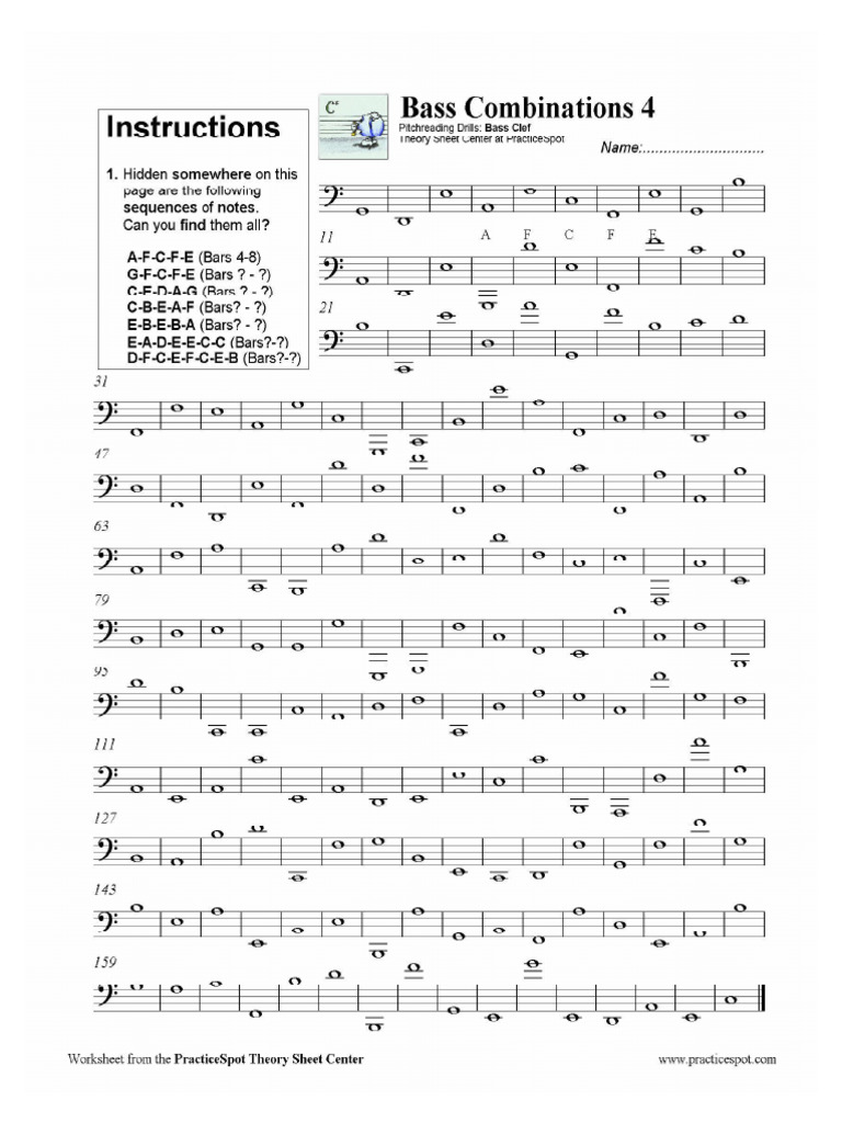 Bass Combinations 4 | PDF