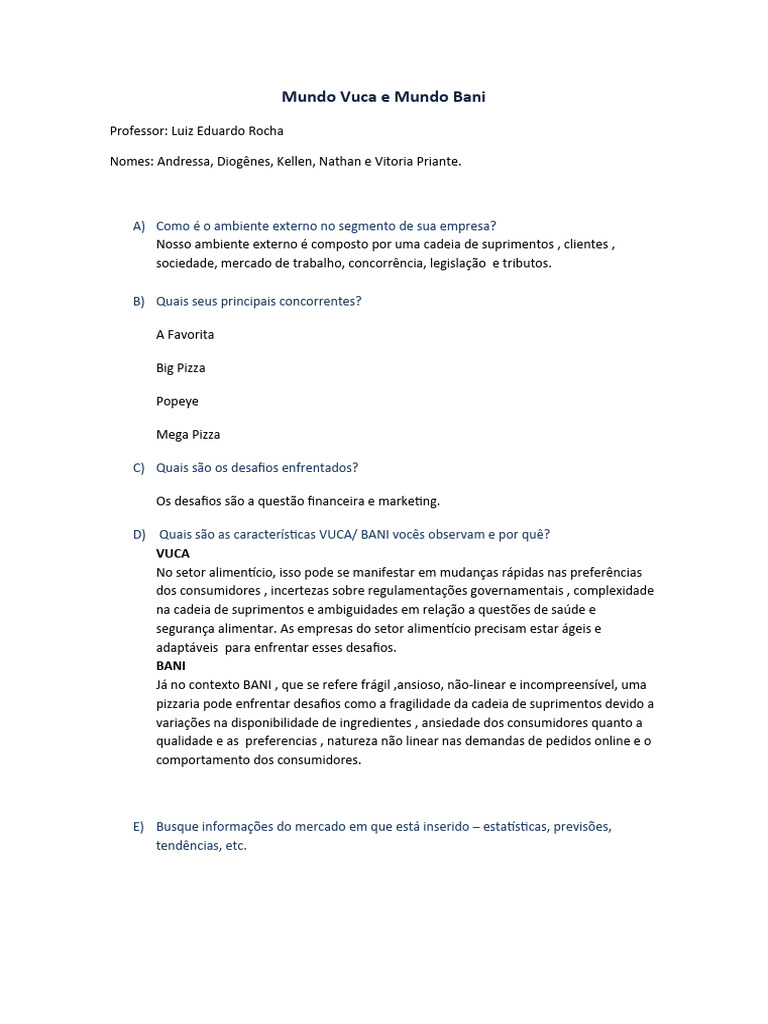 Mundo Vuca e Mundo Bani | PDF