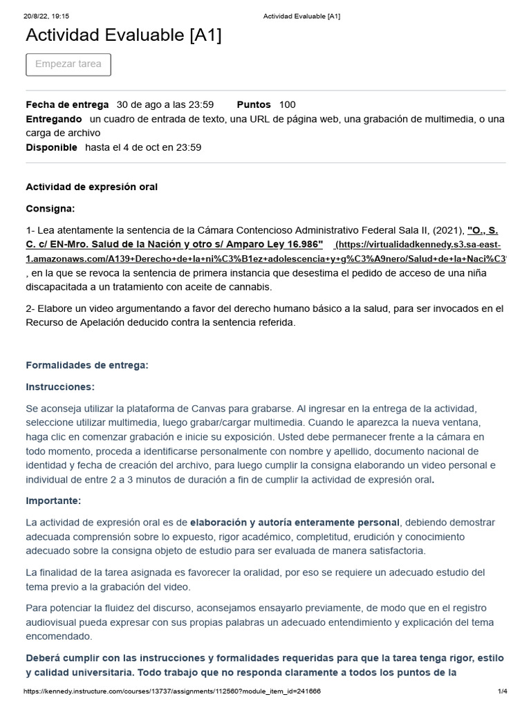 Actividad Evaluable (A1) | PDF