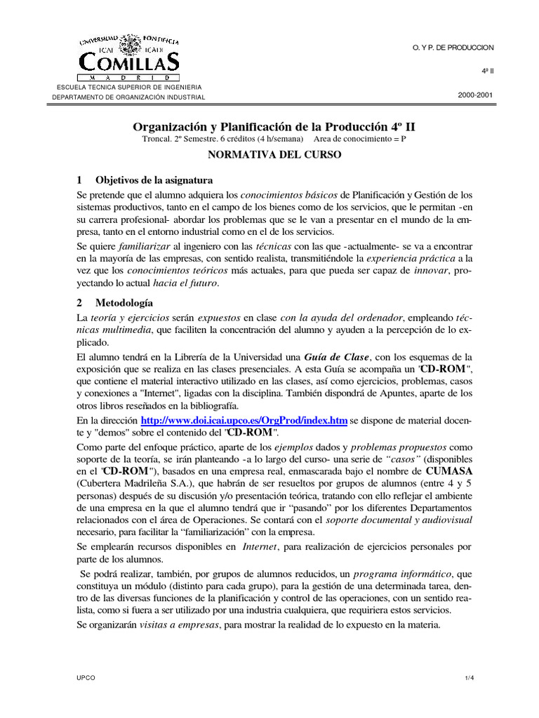 programa de clase | PDF | Plan de estudios | Evaluación