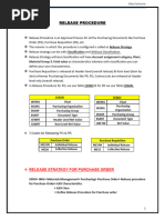 SAP PR Release Strategy Guide | PDF