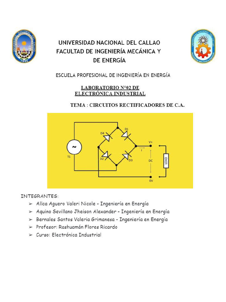 Circuitos Rectificadores Ca-1 | PDF | Corriente eléctrica | Rectificador