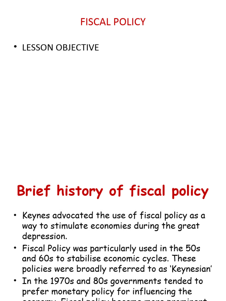 Fiscal Policy | PDF | Fiscal Policy | Government Spending