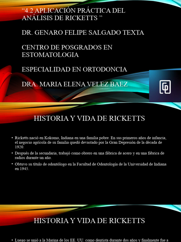 4.2 Aplicación Práctica Del Análisis de Ricketts | PDF | Ortodoncia ...