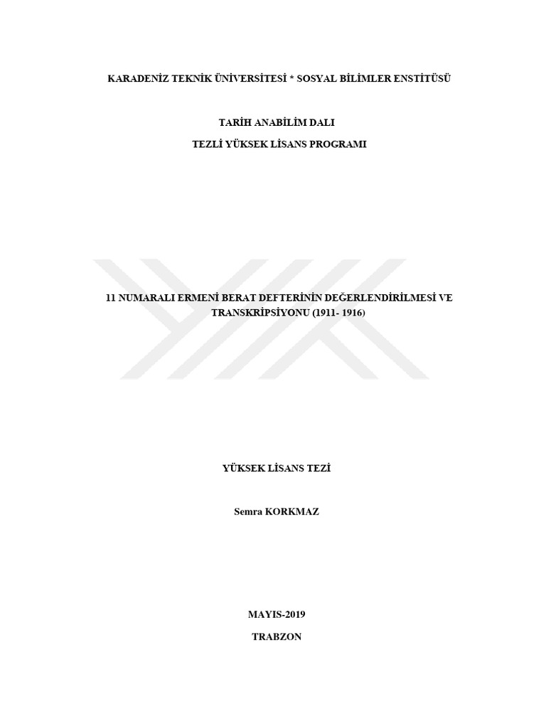 Karadeniz Teknik Üniversitesi Sosyal Bilimler Enstitüsü | PDF