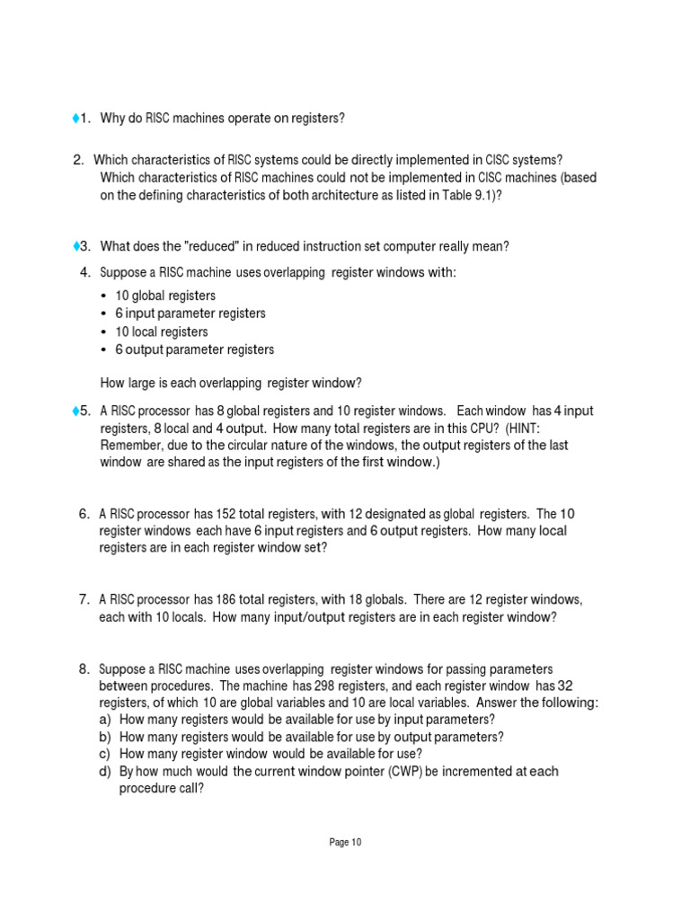 CA Sheet | PDF | Parallel Computing | Input/Output