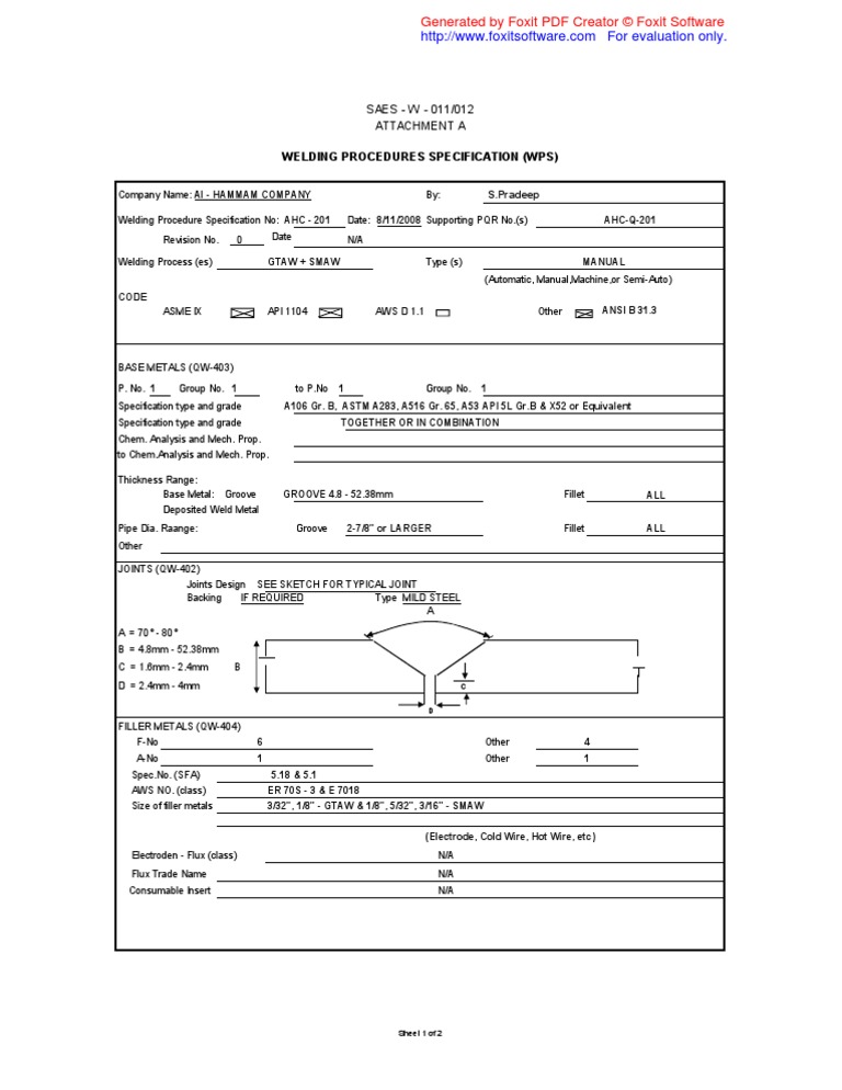 Yanbu WPS 201 | PDF | Technology & Engineering