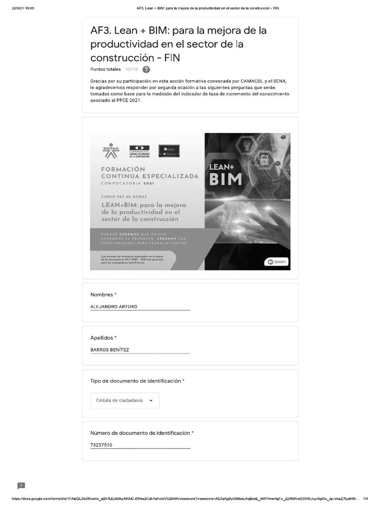 AF3. Lean + BIM - para La Mejora de La P... en El Sector de La Construcción - FIN | PDF