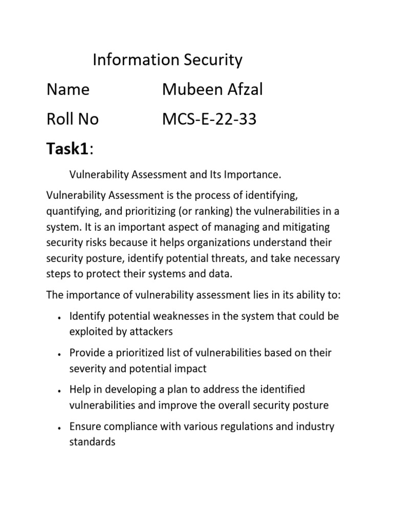 Information Security | PDF | Vulnerability (Computing) | Security