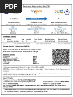 IRCTC Sample Ticket Format | PDF | Identity Document | Ticket (Admission)