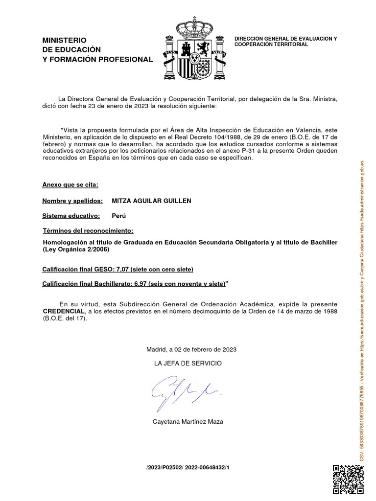 Resolucion Homologacion | PDF