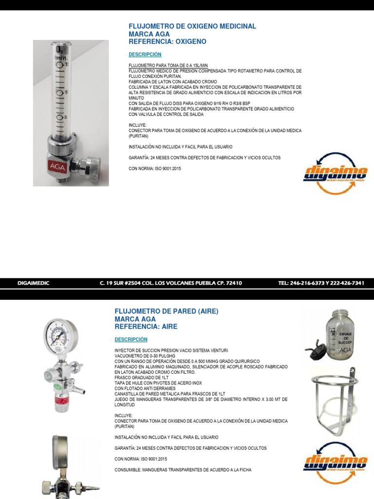 Catalogo Flujometro | PDF | Materiales