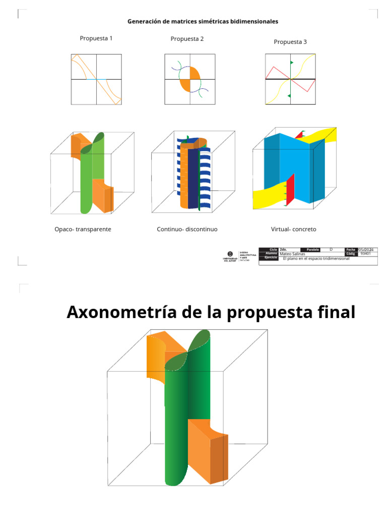 Salinas - Generación Matrices | PDF | Geometría | Espacio