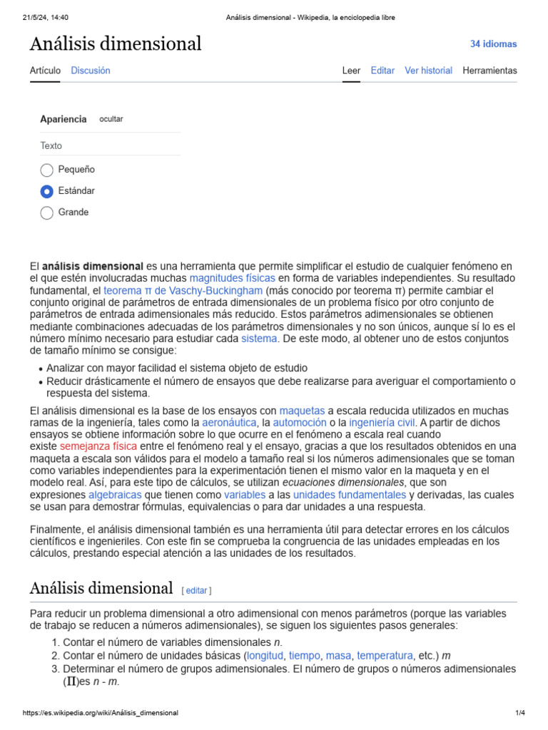 Análisis Dimensional | PDF | Matemáticas | Física
