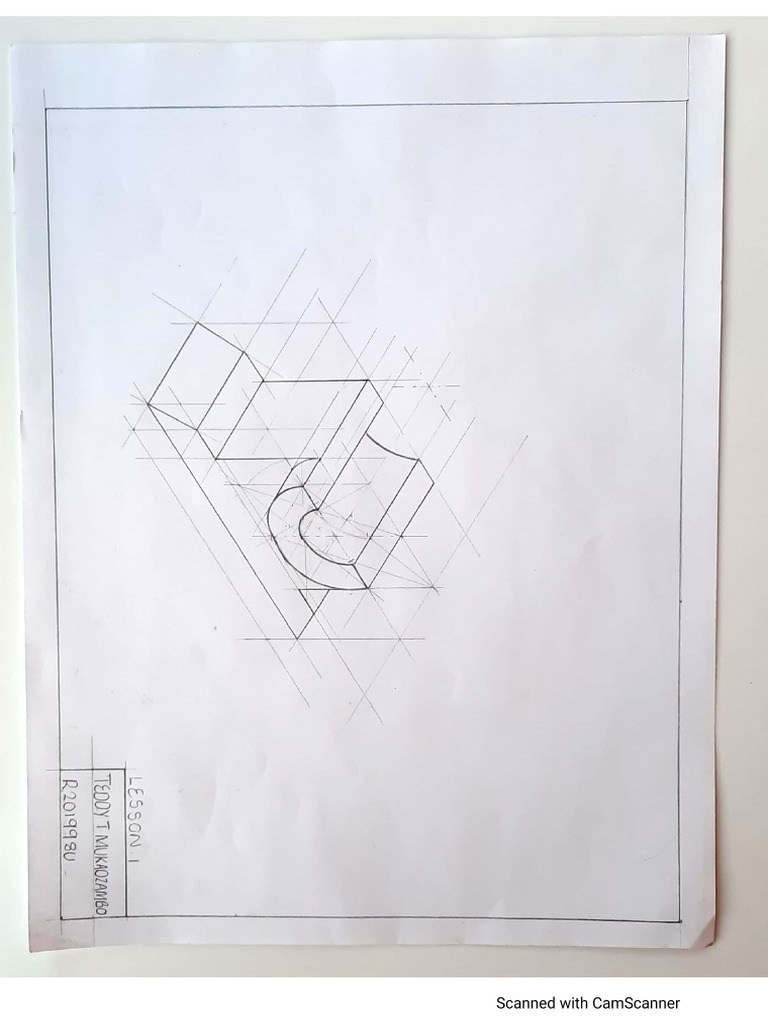 Cad Assignment 2 Isometric R201998u | PDF