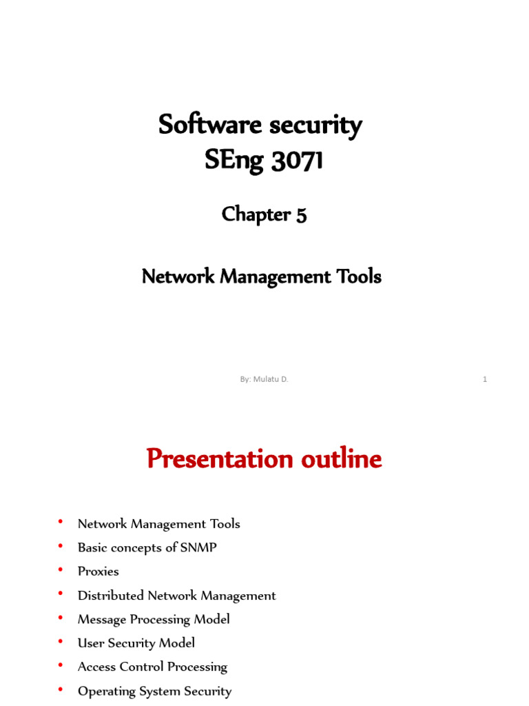 Ch 5 Software Security Pdf Information Security Computer Network