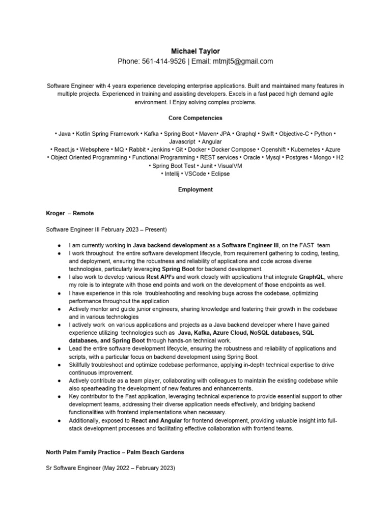 Updated_Software_Resume_9 | PDF | Web Application | Application Software