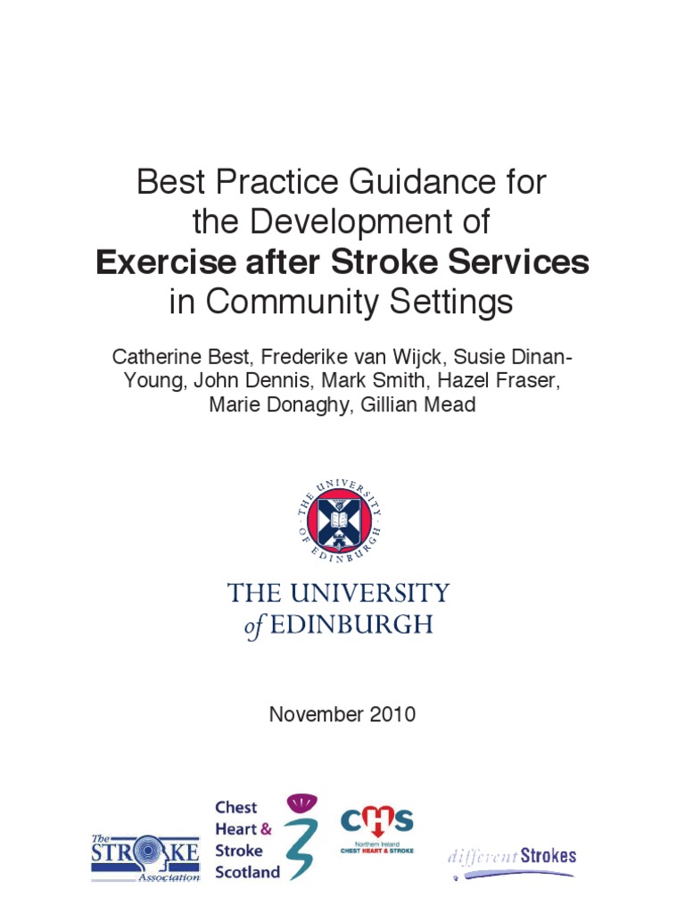 Exercise After Stroke Guidelines | PDF | Stroke | Physical Therapy